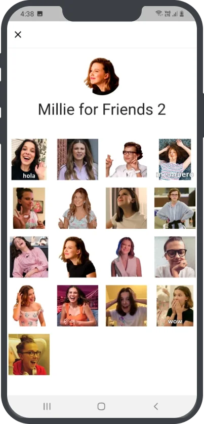 Stickers de Millie Bobby - Diego Amorin